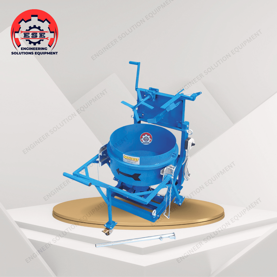 60 Ltr Concrete Pan Mixer Trolly Model | Concrete Testing Equipment ...